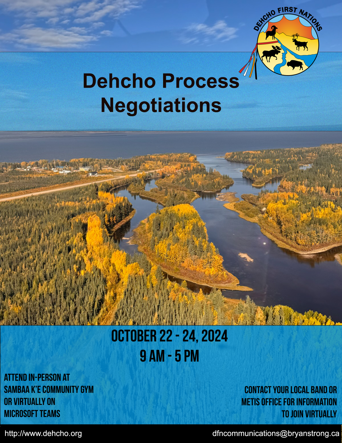 Dehcho Process Negotiations Sessions - Sambaa K'E Oct 22 - 24 2024 ...