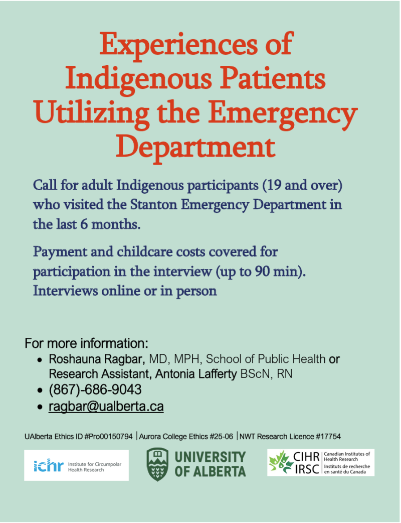 Call For: Experiences of Indigenous Patients Utilizing the Emergency ...